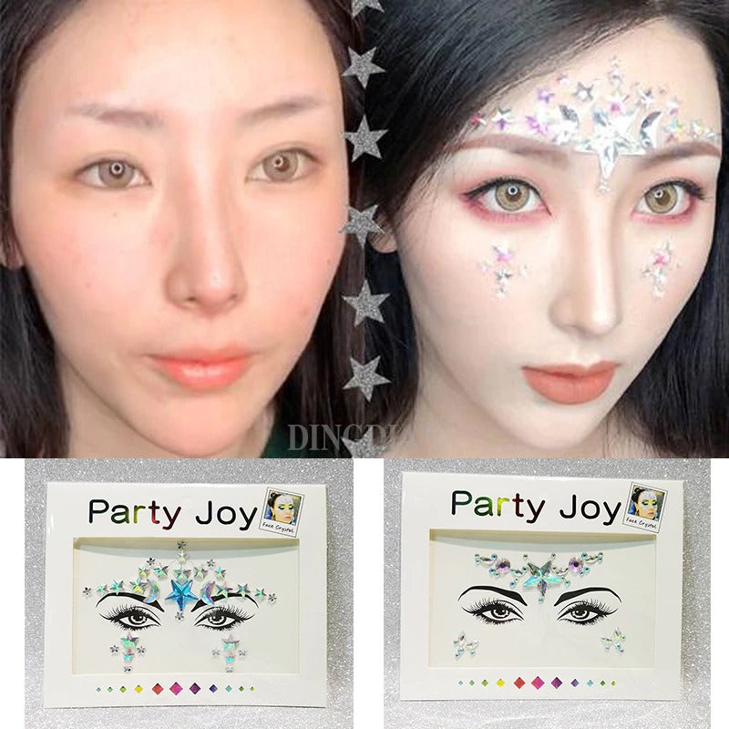 Face Tattoo Eye Sticker Diamond Face Sticker Woman Tatoo – Dmzee